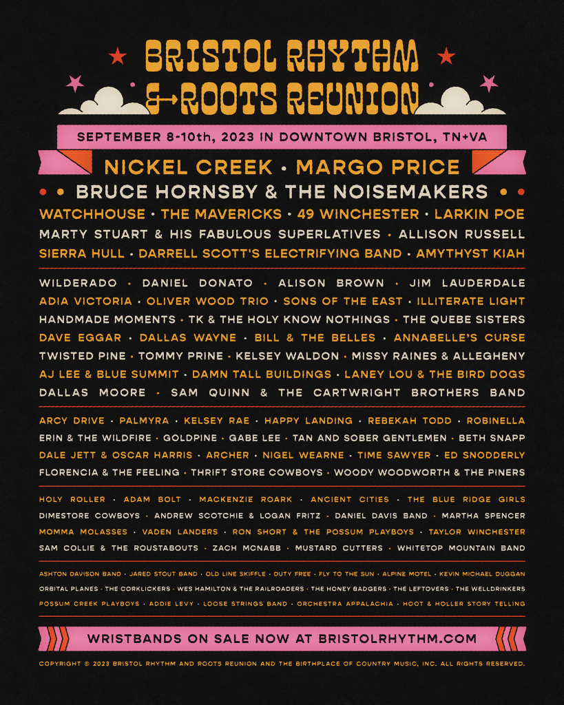 Bristol Rhythm & Roots Reunion Releases Full 2023 Lineup, Includes ...