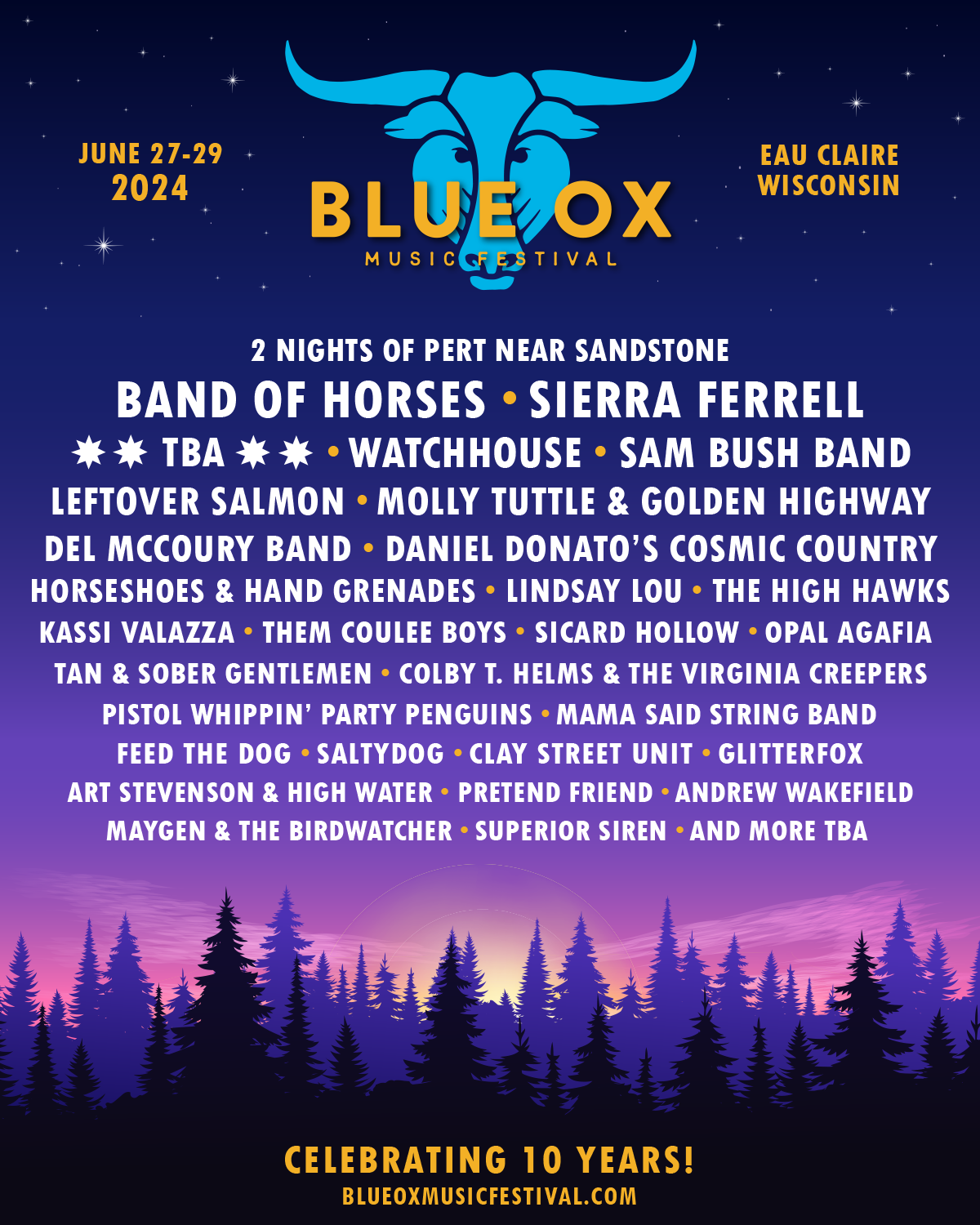 Blue Ox Music Festival Announces Initial Lineup For 10th Anniversary ...